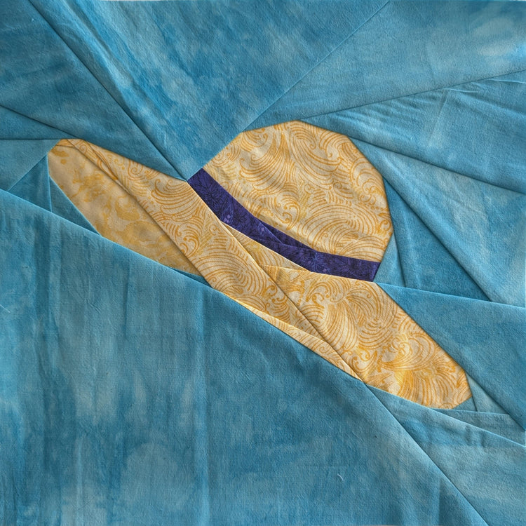 Sun Hat Quilt Block – Stitching Across the Globe